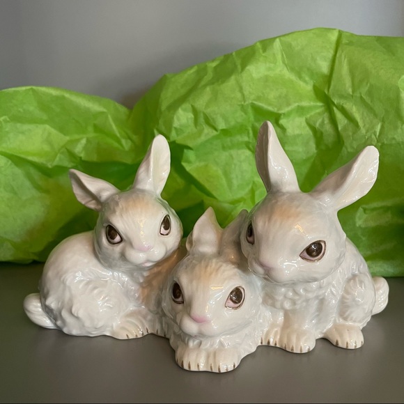 Goebel | Accents | Goebel White Bunny Rabbit Figurine Set West Germany ...